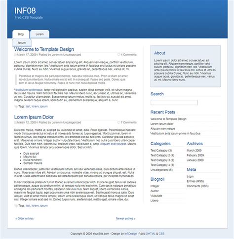 Free Inf08 Website Template Free Website Templates Html5 And Css Templates And Open Source Templates