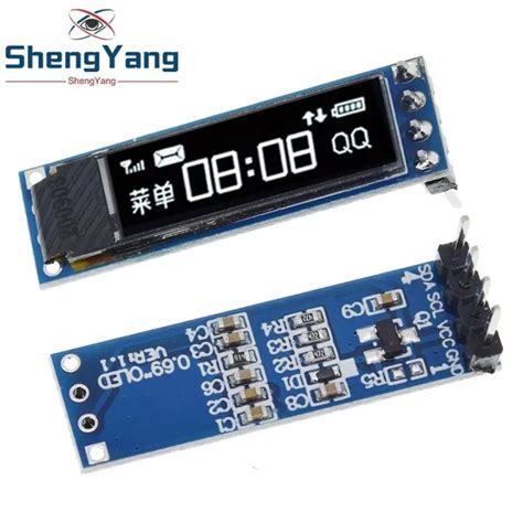 069 Inch 96x16 Oled Display Module White Display 069 Ssd1306 Lcd