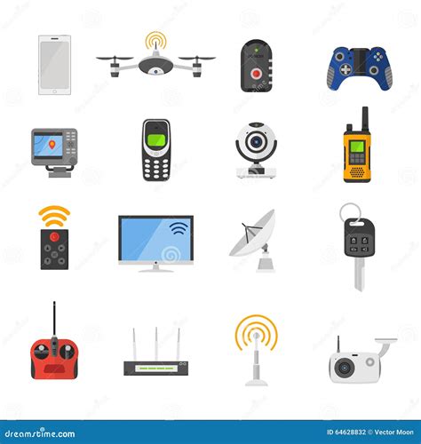 Smart House Remote Control Electronic Gadgets Stock Vector