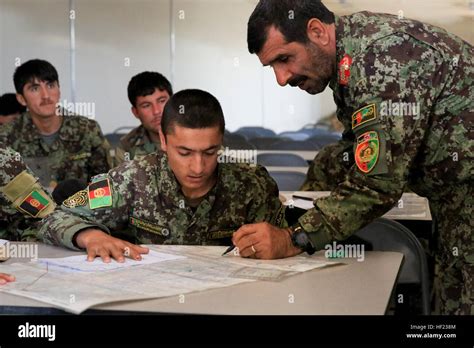 Afghan National Army Ana Maj Gen Sayed Malouk Commander Of Afghanistans 215th Corps Gives