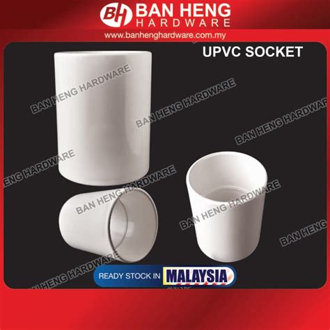 Upvc Pipe Fitting Sambungan Upvc Paip Air Upvc Socket 36 43 56mm