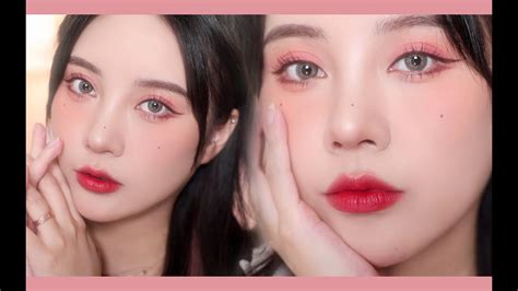 蜜桃奶醉妆 Peach pink makeup纯欲风到底是什么风 大概就是这种吧 Sayi Makeup YouTube