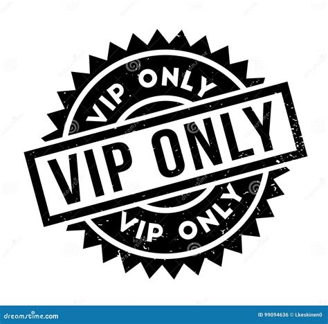 Stempel Vip Nur Vektor Abbildung Illustration Von Person 99094636
