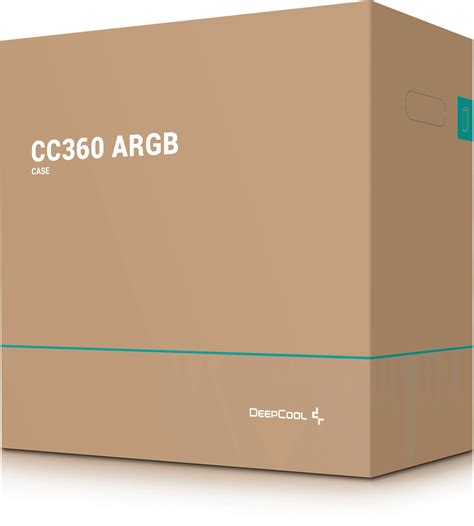 Deepcool R Cc360 Bkapm3 G 1 Cc360 Argb Tempered Glass Steel Black Micro Atx Mini Tower Desktop