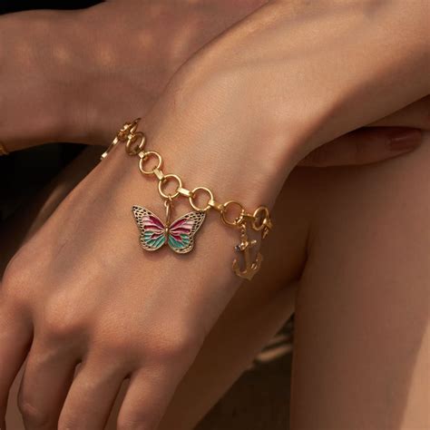 Butterfly Charm Bracelet Mozaati