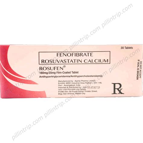 Rosufen Uses Side Effects Interactions Dosage Pillintrip