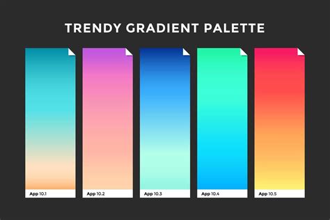 Trendy Gradient Swatches 44630869 Vector Art At Vecteezy