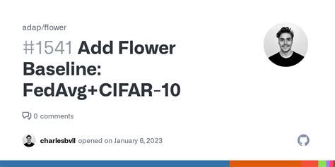 Add Flower Baseline Fedavg Cifar 10 · Issue 1541 · Adap Flower · Github