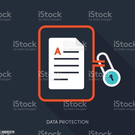 Keamanan Internet Dan Konsep Perlindungan Data Desain Datar Ilustrasi