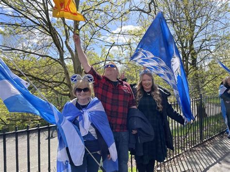 Thousands Attend Rally In Glasgow For Scottish Independence The