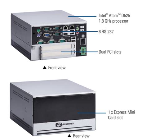 Axiomtek EBOX639 825 FL Expansion Rich Ultra Low Power Atom