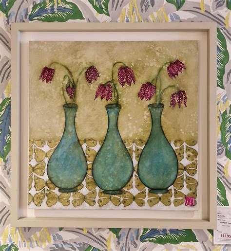 Emma Forester Trinity Of Vases With Fritillary Cobham Furniture