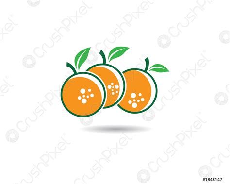 Orange Logo Template Stock Vector 1848147 Crushpixel