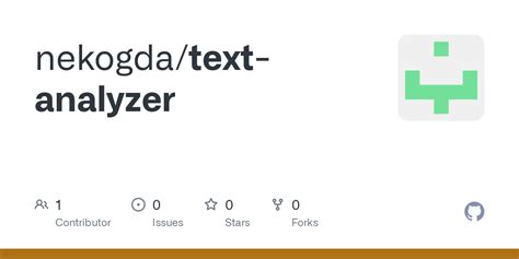 GitHub Nekogda Text Analyzer