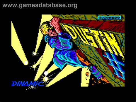 Dustin Amstrad Cpc Artwork Title Screen