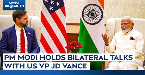 JD Vance Modi Meet | PM Modi Holds Bilateral Talks With JD Vance, EAM Jaishankar, NSA Doval Attend