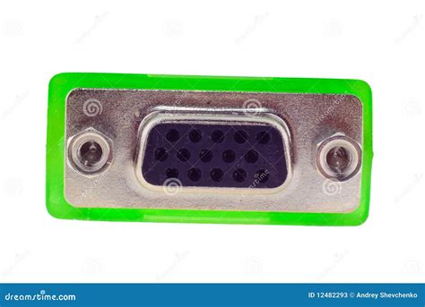 VGA d-sub connector stock image. Image of objects, adapter - 12482293