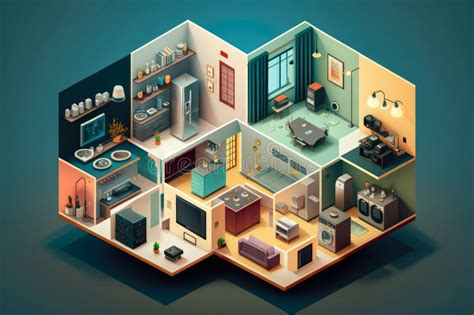 Smart Home Devices Connected Through The Internet Of Things Enabling