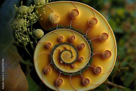 Fibonacci Sequence And Gold Proportion Made With Generative AI Stock Illustration Adobe Stock