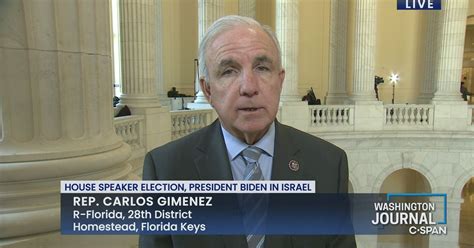 Rep Carlos Gimenez On House Speaker Election And Israel Hamas Conflict