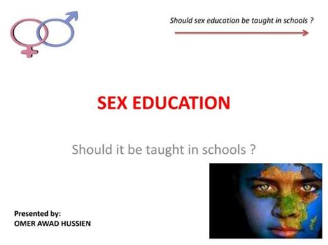 Sex Education In School Ppt