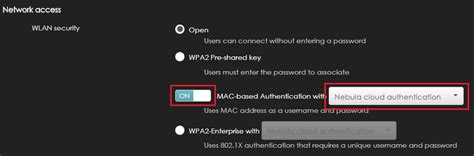 [nebula] mac based authentication with nebula cloud authentication