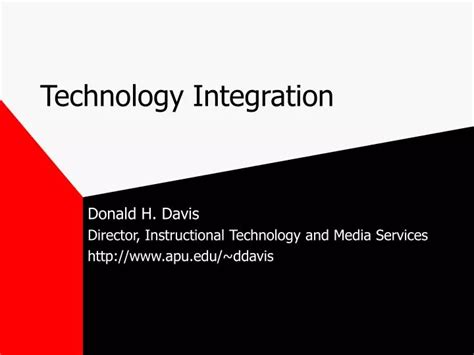 PPT Technology Integration PowerPoint Presentation Free Download ID