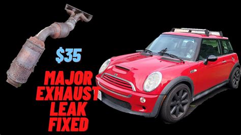 Fixing The WORST Exhaust Leak In My Mini Cooper S YouTube