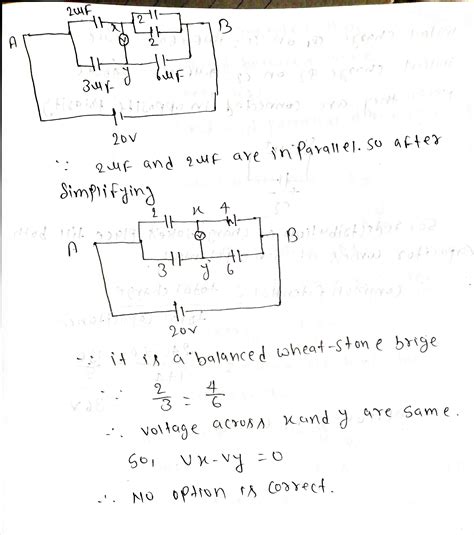 Calculate The Reading Of Voltmeter Between X And Y Then V X V Y Is