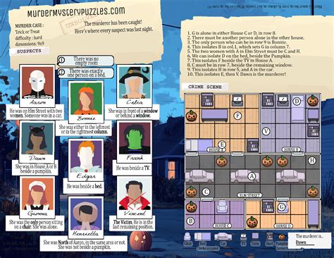 Trick Or Treat Reedited Murder Mystery Puzzles