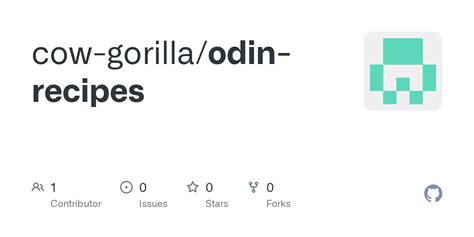 Github Cow Gorillaodin Recipes