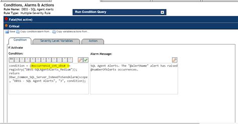 Information On SQL Server Database Rule DBSS SQL Agent Alerts 4237500