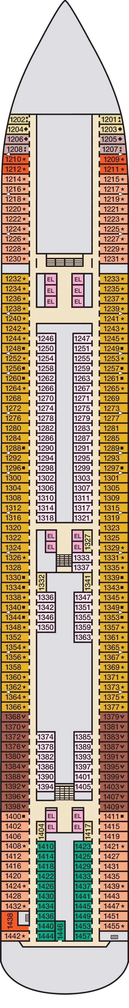 Detailed Carnival Dream Deck Plan Cruise Deck Info