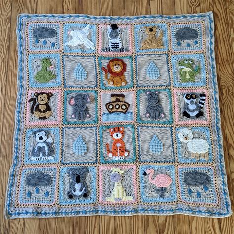 Noahs Ark Blanket Made For My New Nephew Rcrochet