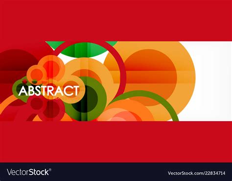 Overlapping Circles Design Background Royalty Free Vector