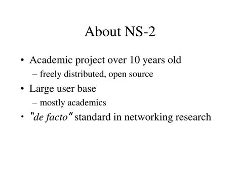Ppt Design Routing Protocol Performance Comparison In Ns2 Aodv