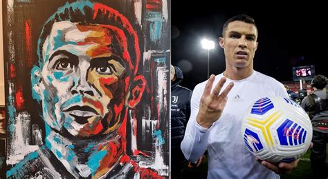 نقاشی بسیار زیبا از رونالدو طرفداری