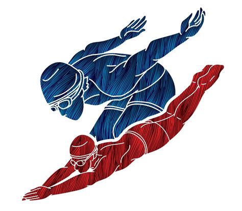 Swimming Sport Swimmer Action 8630589 Vector Art At Vecteezy