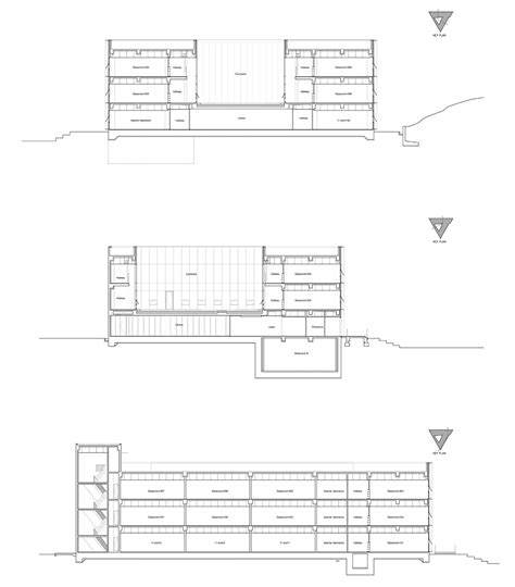 Triangle School By Nameless Architecture Has A Three Sided Courtyard