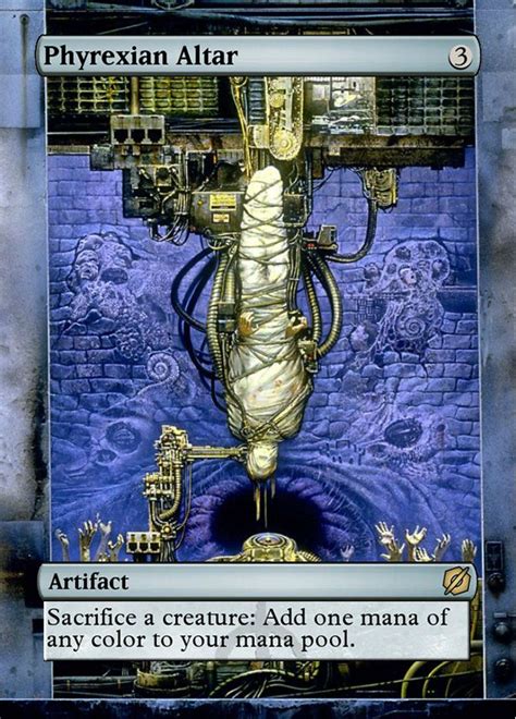 Phyrexian Altar Mtg Altered Card Mtg Altered Art Mtg Magic The