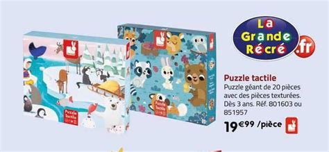 Promo Puzzle Tactile Chez La Grande Récré Icataloguefr