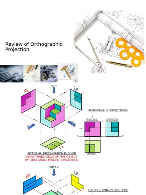 Review Of Orthographic Projections Pdf Geometry