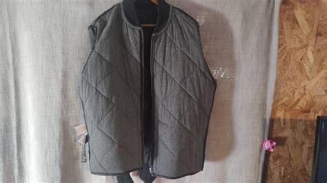 Dickies Mens Diamond Quilted Nylon Jacket Size Medium And Insulted Navy