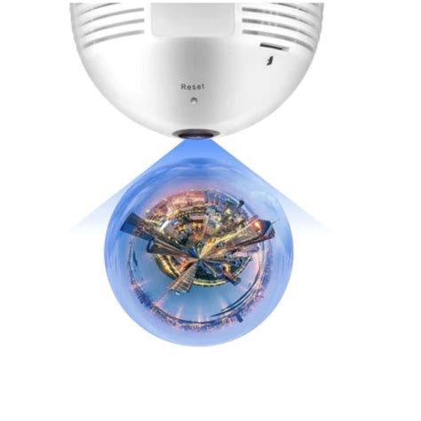 Bec Cu Camera Spion Spycam Wi Fi Senzor De Miscare Unghi 360 Grade