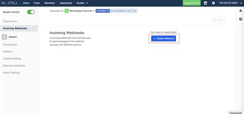 Incoming Webhooks Woztell Platform Documentation
