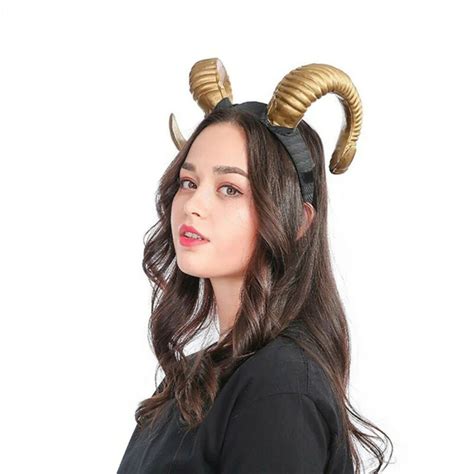 Goat Horns Headband Costume Hair Accessory