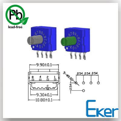 Right Angle Rotary Dip Switch At Best Price In Shenzhen Eker Electronic Hk Holding Limited