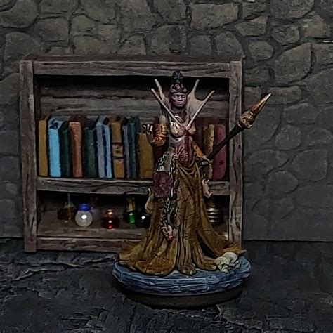 Female Wizard Mini Female Necromancer Miniature Painted Dnd Miniature