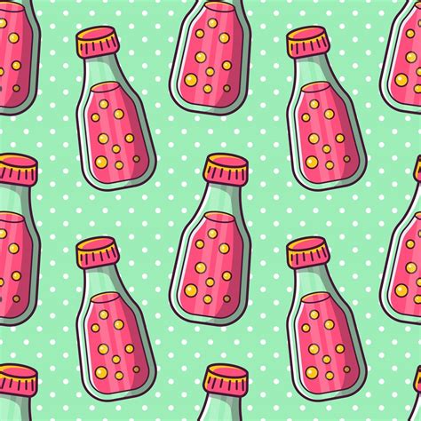 Bottle Juice Seamless Pattern Illustration 2369171 Vector Art At Vecteezy