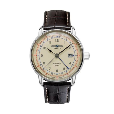 Zeppelin Automatic Watch Dual Time 7668 5 Red Army Watches Malaysia